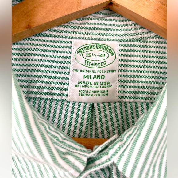 Brooks Brothers | Shirts | Brooks Brothers Original Polo Shirt Green ...